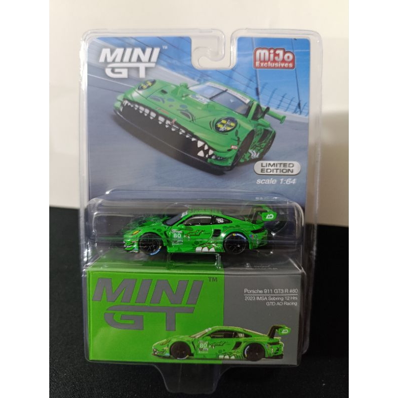 Mini GT #713 Porsche 911 GT3 R #80 2023 IMSA Sebring 12Hrs GTD AO ...