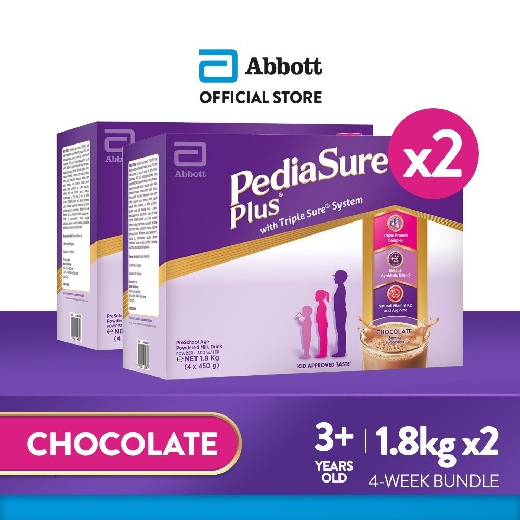 Pediasure Plus 3+ Chocolate 1.8kg for Kids Above 3 Years Old Powdered ...