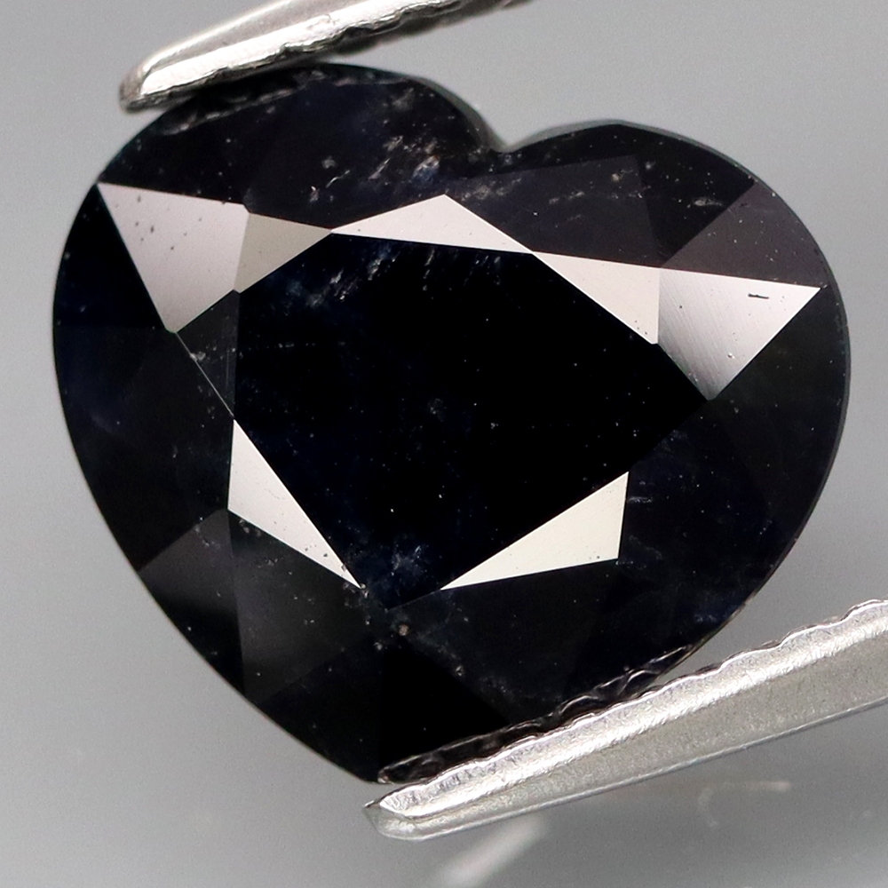 3.35 Carats Natural SAPPHIRE Deep Blue HEART Shape Loose 10.5x9.1x4.1 ...
