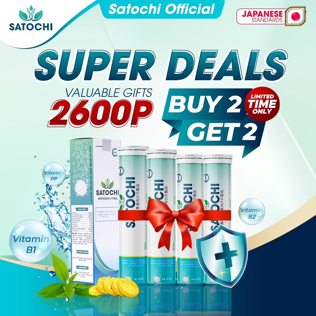 Satochi Effervescent Tablets (BUY 2 GET 2) Diabetic Support Stabilize ...