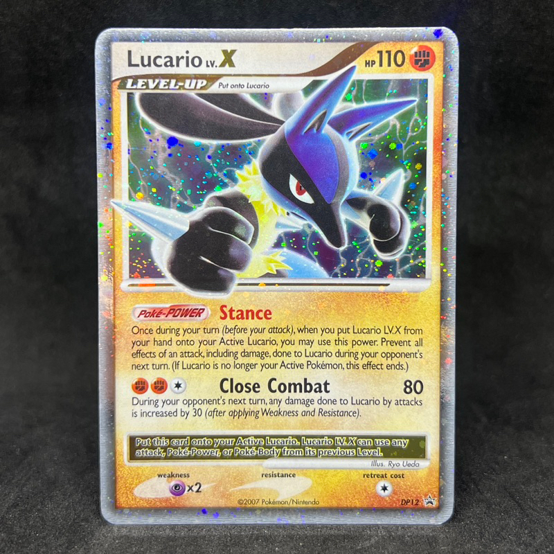 Pokemon TCG Lucario Lv. X Ultra Rare Promo DP12 2007 Diamond & Pearl ...