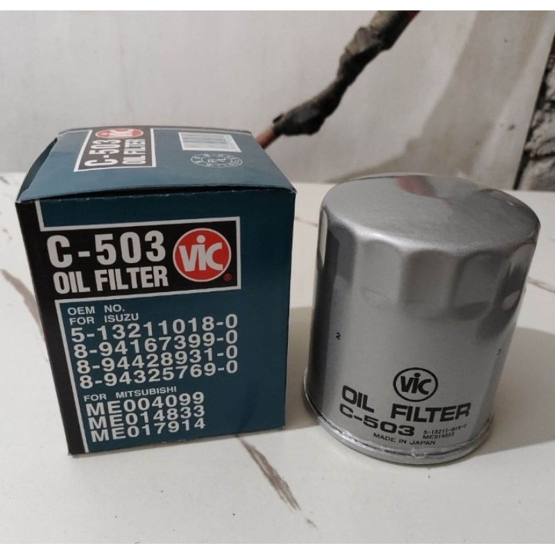 C-503 OIL FILTER VIC ORIGINAL MITSUBISHI CANTER 4D30 PRIMARY, HI-LANDER ...