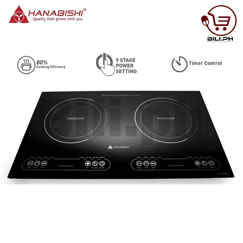 Hanabishi HIC500TWIN Twin Induction Cooker | Shopee Philippines