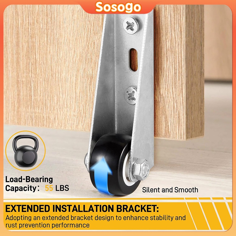 Door Sag Pulley Sliding Door Guide Wheel Horizontal and Vertical ...