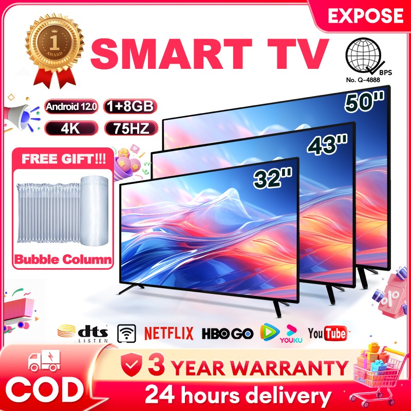 EXPOSE Smart TV 32 Inch Android 12.0 TV 4K Android tv LED murah ...