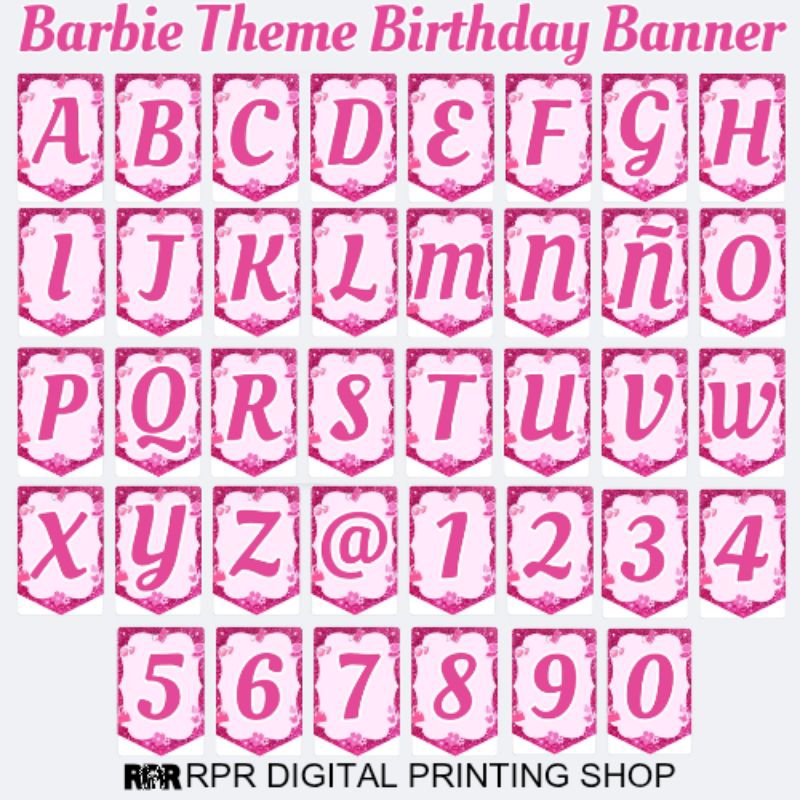 BARBIE THEME BIRTHDAY BANNER | Shopee Philippines