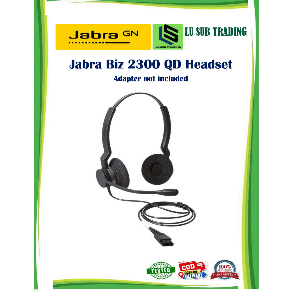 Jabra Biz 2300 QD Headset only (used) | Shopee Philippines