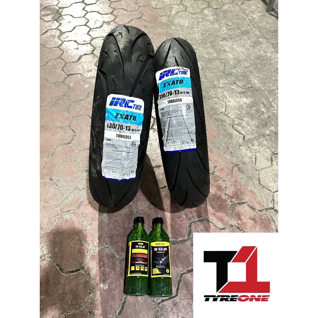 IRC EXATO 110/130 70x13 (TUBELESS) | Shopee Philippines