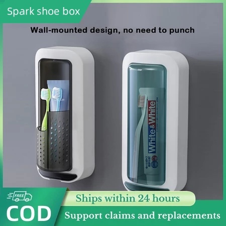 Rotating toothbrush and toothpaste storage rack Bathroom storage rack ...