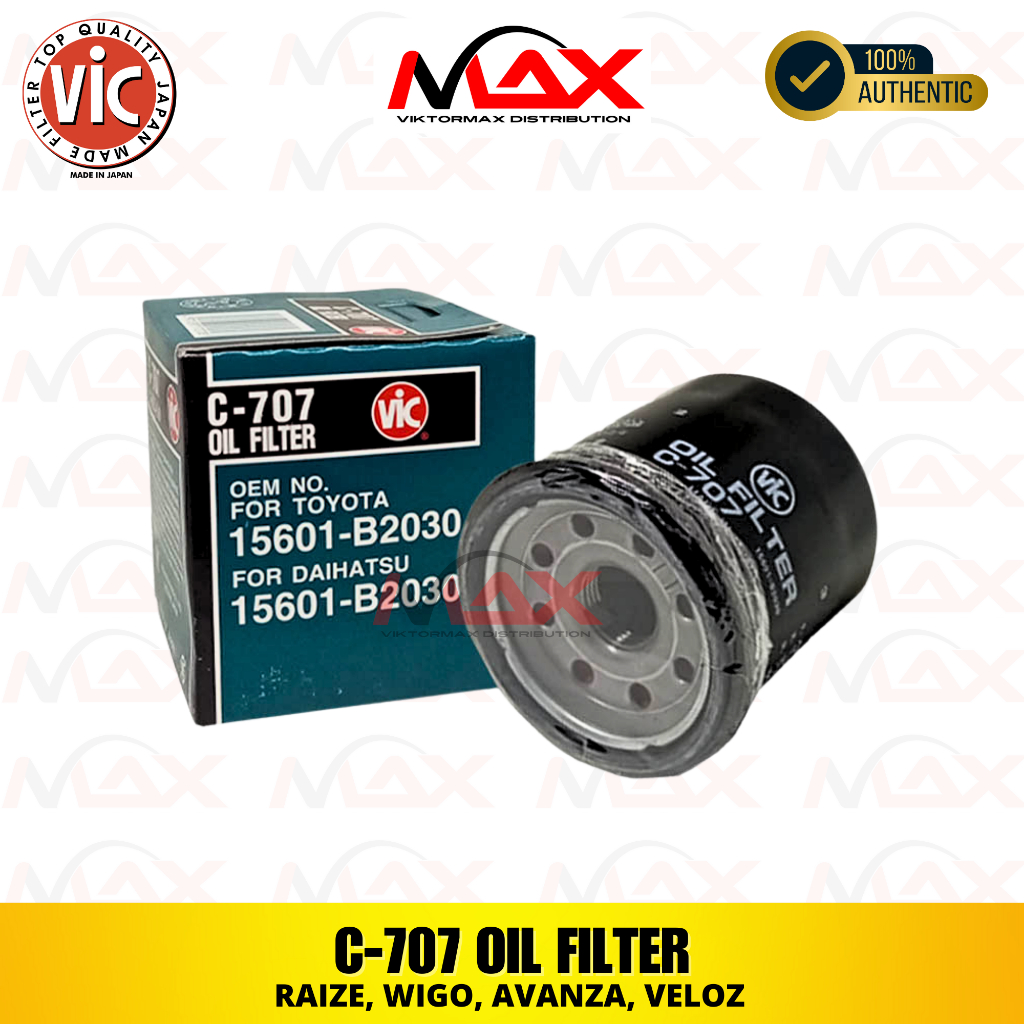 C-707 VIC Fuel Filter for TOYOTA Raize, Wigo, Avanza, Veloz | Shopee ...