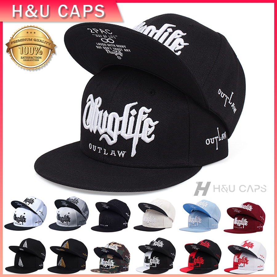 Snapback hats Sumbrero Thug Life Cap 2PAC Cap Border for Man Fashion ...