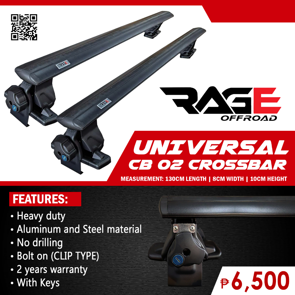 NEW RAGE OFFROAD HEAVY DUTY CROSSBAR UNIVERSAL CB02 FOR TOYOTA INNOVA ...