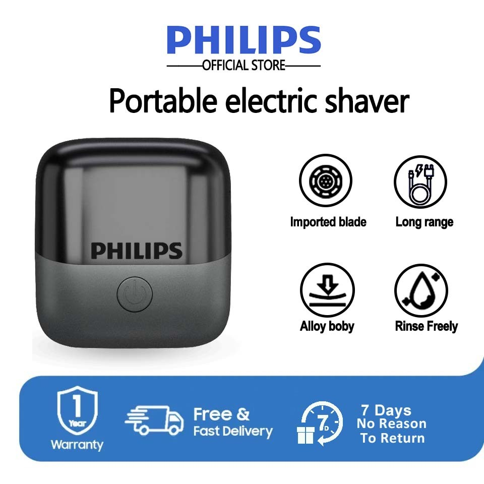 Philips Mini Electric Shaver for men rechargeable portable original ...