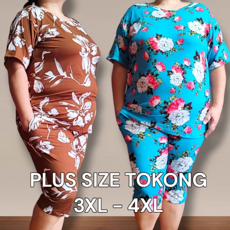 3XL TO 4XL PLUS SIZE TOKONG TSHIRT TERNO COTTON SPANDEX | Shopee Philippines