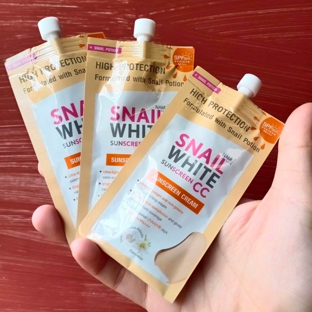 SNAILWHITE CC Sunscreen SPF50+/PA+++ 6ml | Shopee Philippines