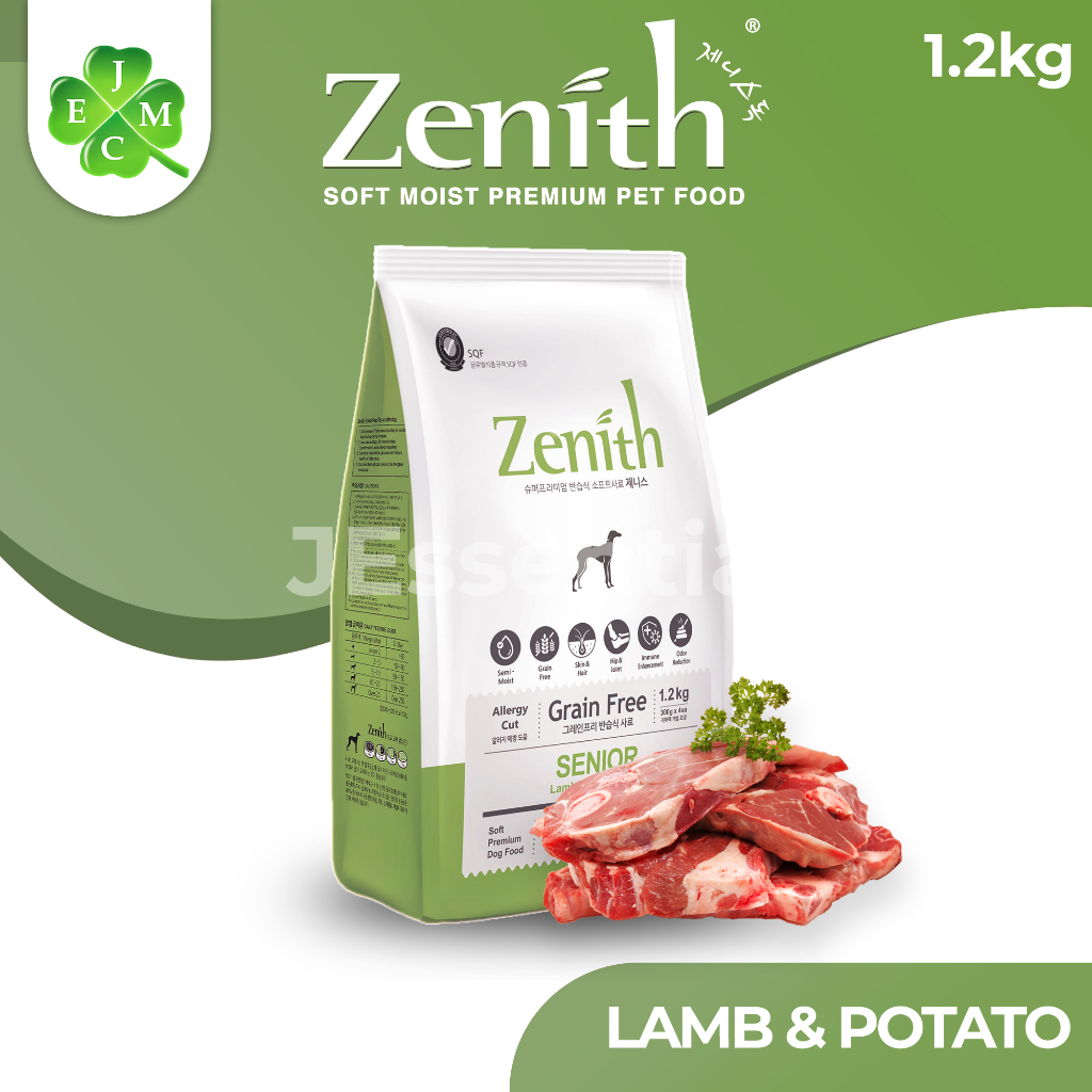 Zenith Grain-Free Soft Moist Dog Food Lamb Meat & Potato (Senior) 1 ...
