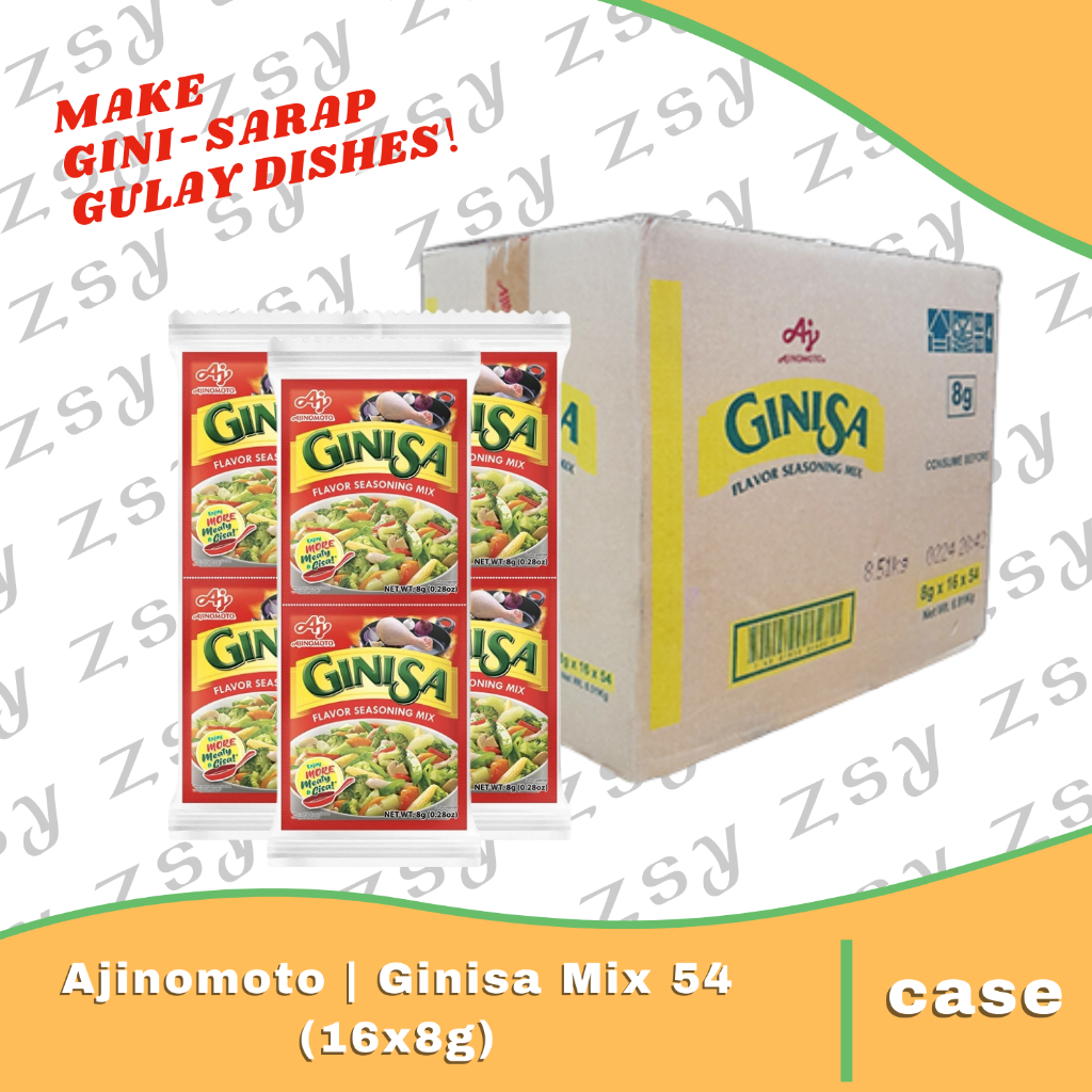 1 BOX AJI-GINISA MIX FLAVOR SEASONING 8g (PACK OF 16) x 54pack = 864pcs ...