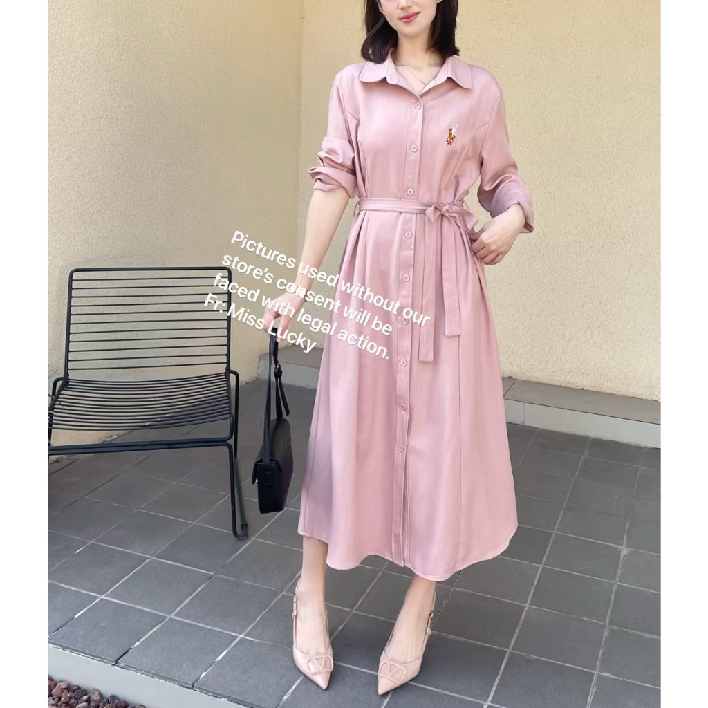 Miss Lucky BKK Women's Long Sleeve Plain Button-Down Casual & Formal ...