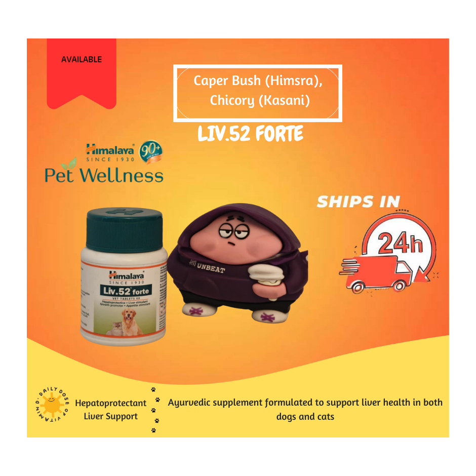 Liv. 52 Forte Himalaya for Dogs & Cats 60 TABLETS 1 BOTTLE | Shopee ...