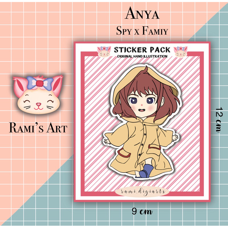 Spy x Family Anya’s Chibi Character Design (Sticker Pack Vinyl ...