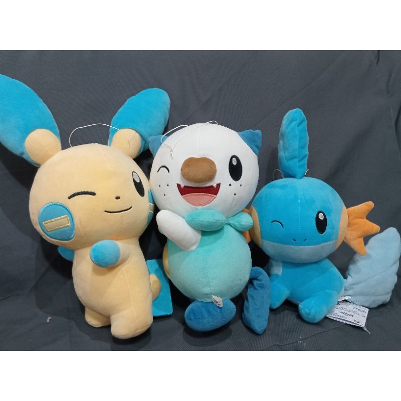 Pokemon Banpresto Wink Winking Mudkip Oshawott Minun Stuffed toy ...