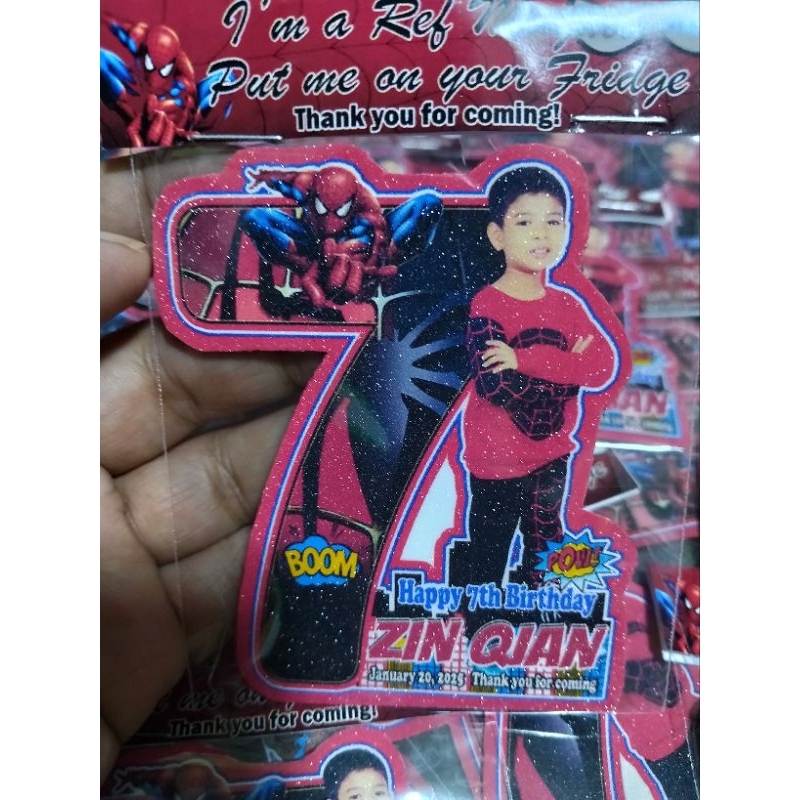 Ref Magnet Spiderman/Superheroes (ANY THEME - WE USE A HIGH QUALITY ...