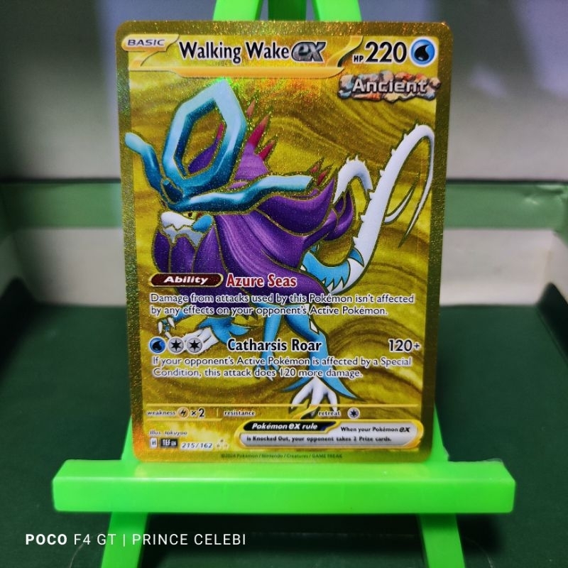 Pokemon TCG - Walking Wake ex Gold Secret Rare | Shopee Philippines