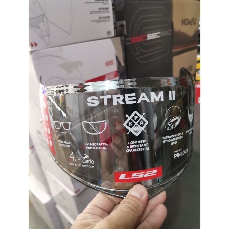 Ls2 stream evo silver lens | Shopee Philippines
