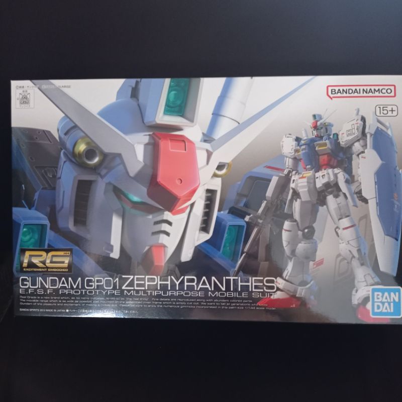 Bandai GPO1 Zephyranthes Real Grade RG 1/144 Gundam mecha robot model ...