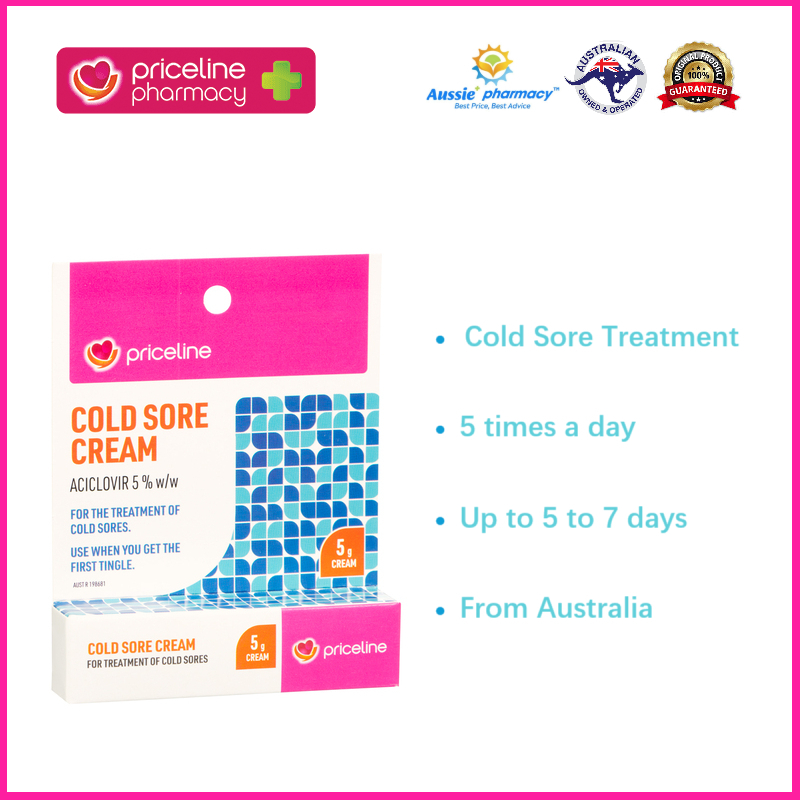 Priceline Cold Sore Cream 5g | Shopee Philippines