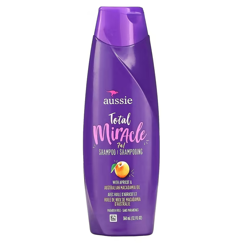 Aussie, Total Miracle, 7 n 1 Shampoo, Apricot & Australian Macadamia ...