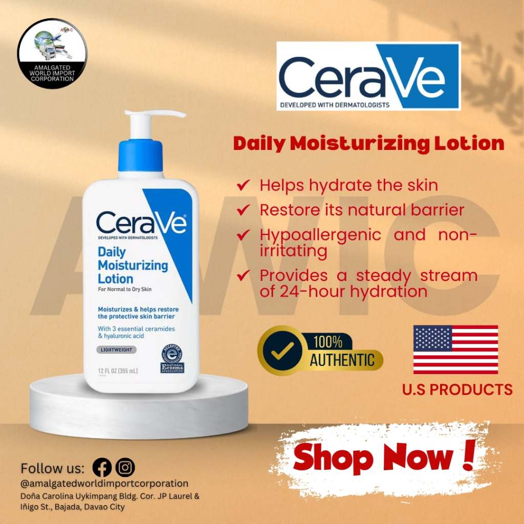 DAILY MOISTURIZING LOTION CERAVE | Shopee Philippines