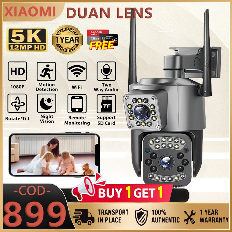 XIAOMI CCTV Camera Dual Lens Auto Tracking PTZ Control Waterproof ...