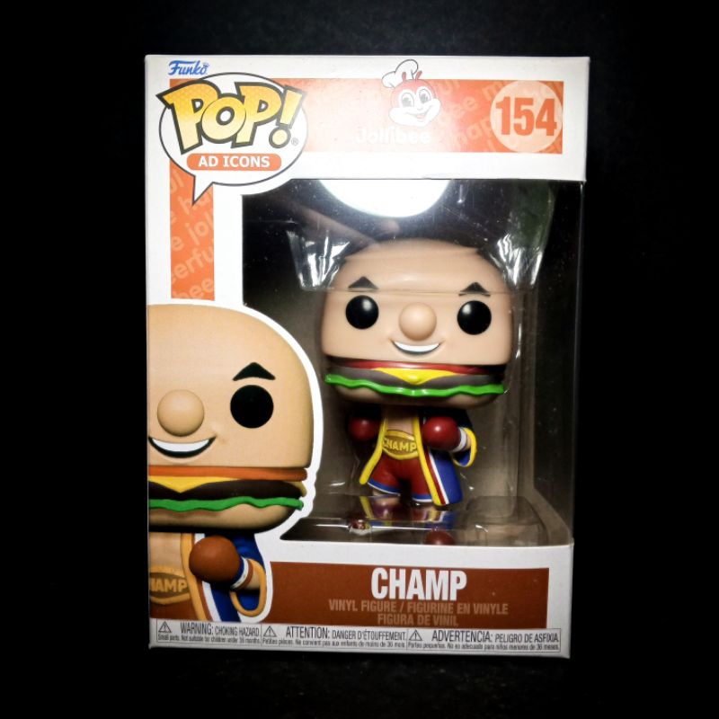 Funko Pop! Ad Icons: Jollibee - Champ #154 (FREE PROTECTOR) | Shopee ...
