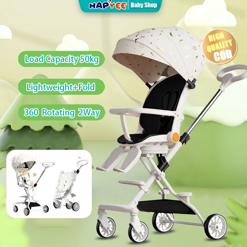 HAPYEE Lightweight Foldable Stroller For Baby Two Way Stroller For Kids ...