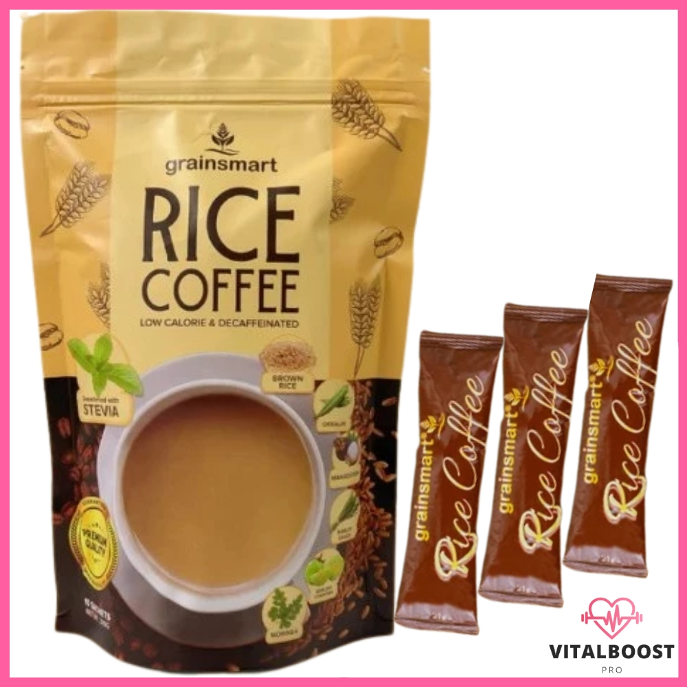 Grainsmart Rice Coffee with Barley, Stevia and many more 210g | Shopee ...