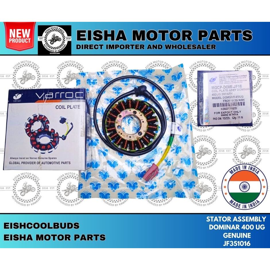 STATOR ASSEMBLY Dominar 400 UG VARROC MGCP-DOMI-JF16 FITS JF351016 ...