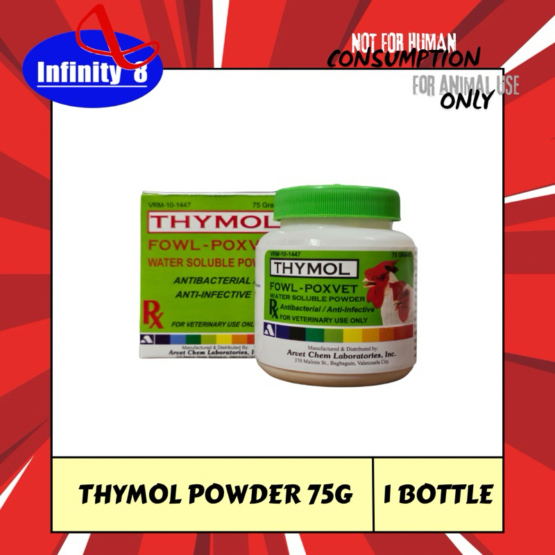 THYMOL FOWL POXVET POWDER 75G | Shopee Philippines
