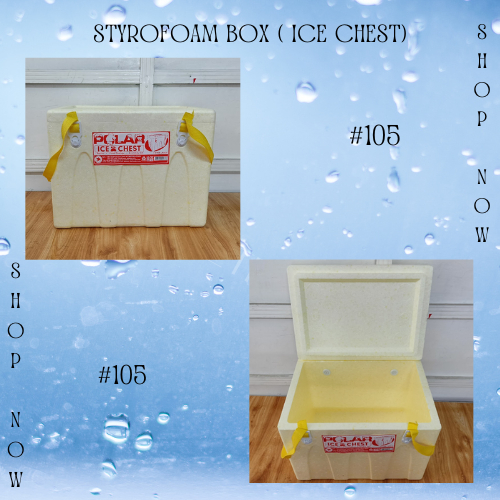 #105 (EXTRA LARGE) STYROBOX / STYRO BOX / PICNIC BOX ICE CHEST / ICE ...