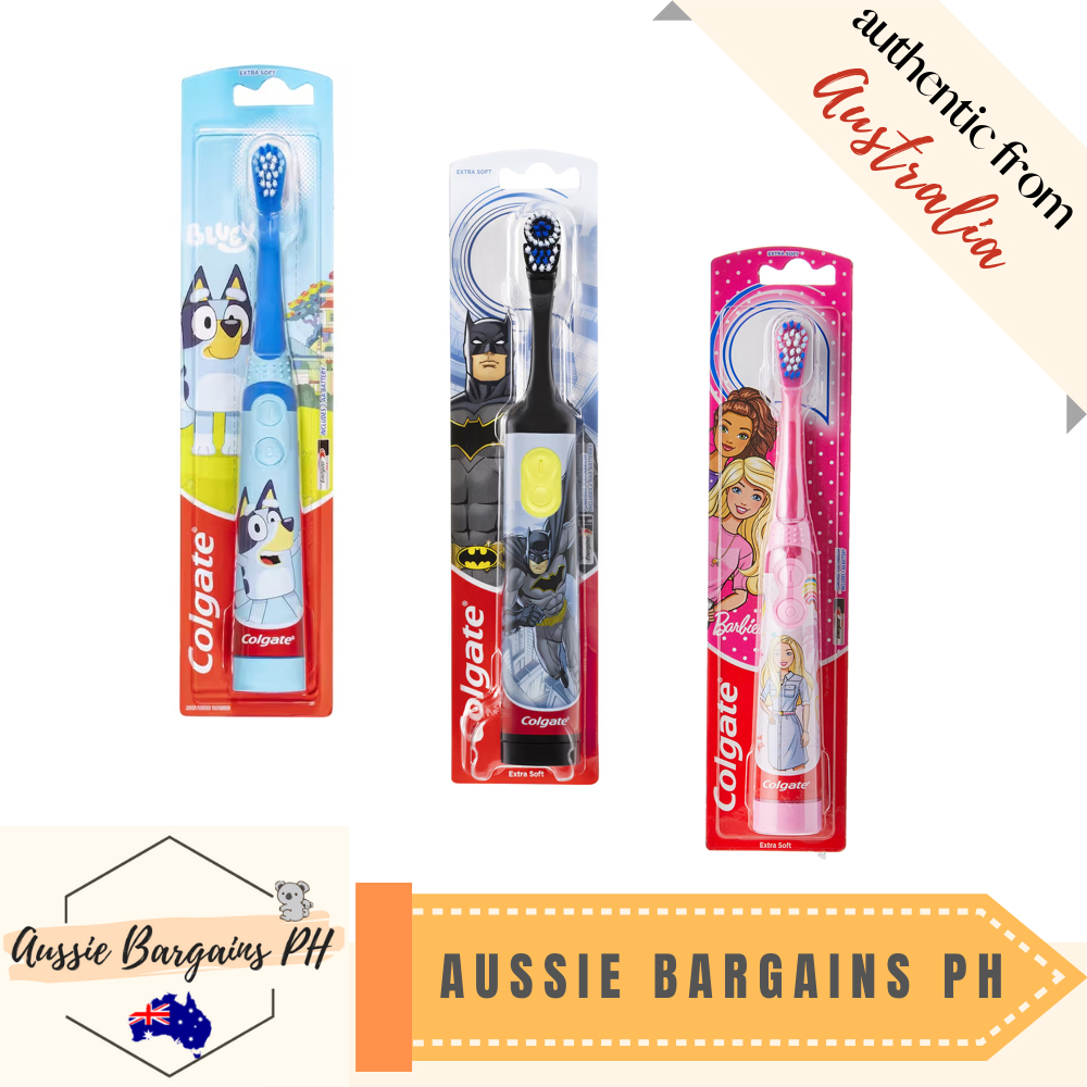 Colgate Kids 3+ Years Electric Toothbrush Battery Powered Bluey, Barbie ...
