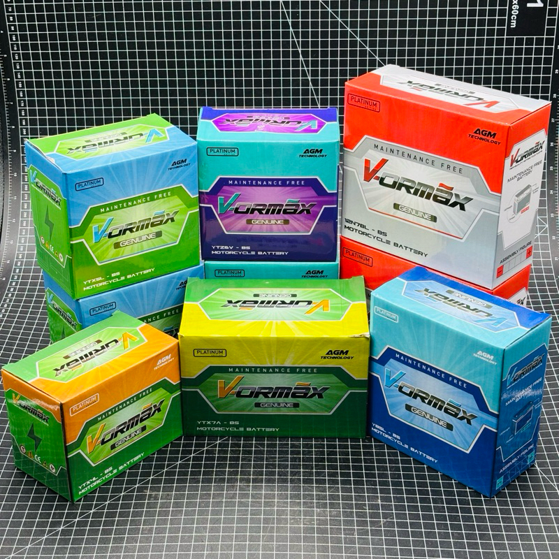 VORMAX Motorcycle Battery High Quality AGM Technology 10-HR | Shopee ...