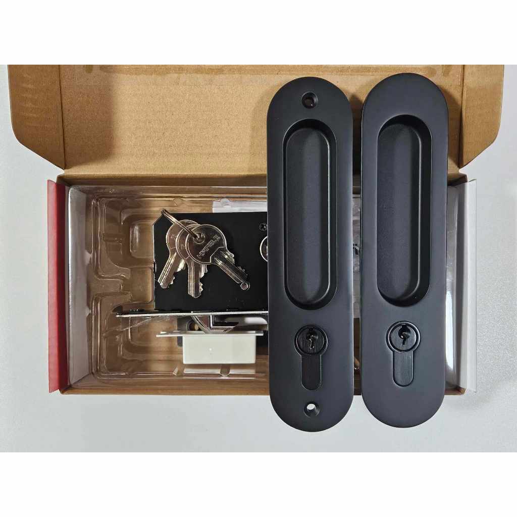 HAFELE sliding lock double cylinder (Black Matt) | Shopee Philippines