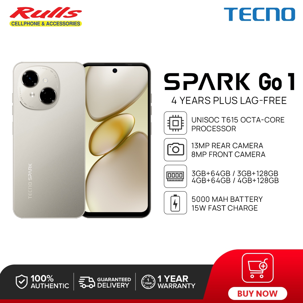 TECNO Spark Go 1 Smartphone | 3GB+64GB | 5000mAh Battery | Unisoc T615 Processor | 120Hz Display ...