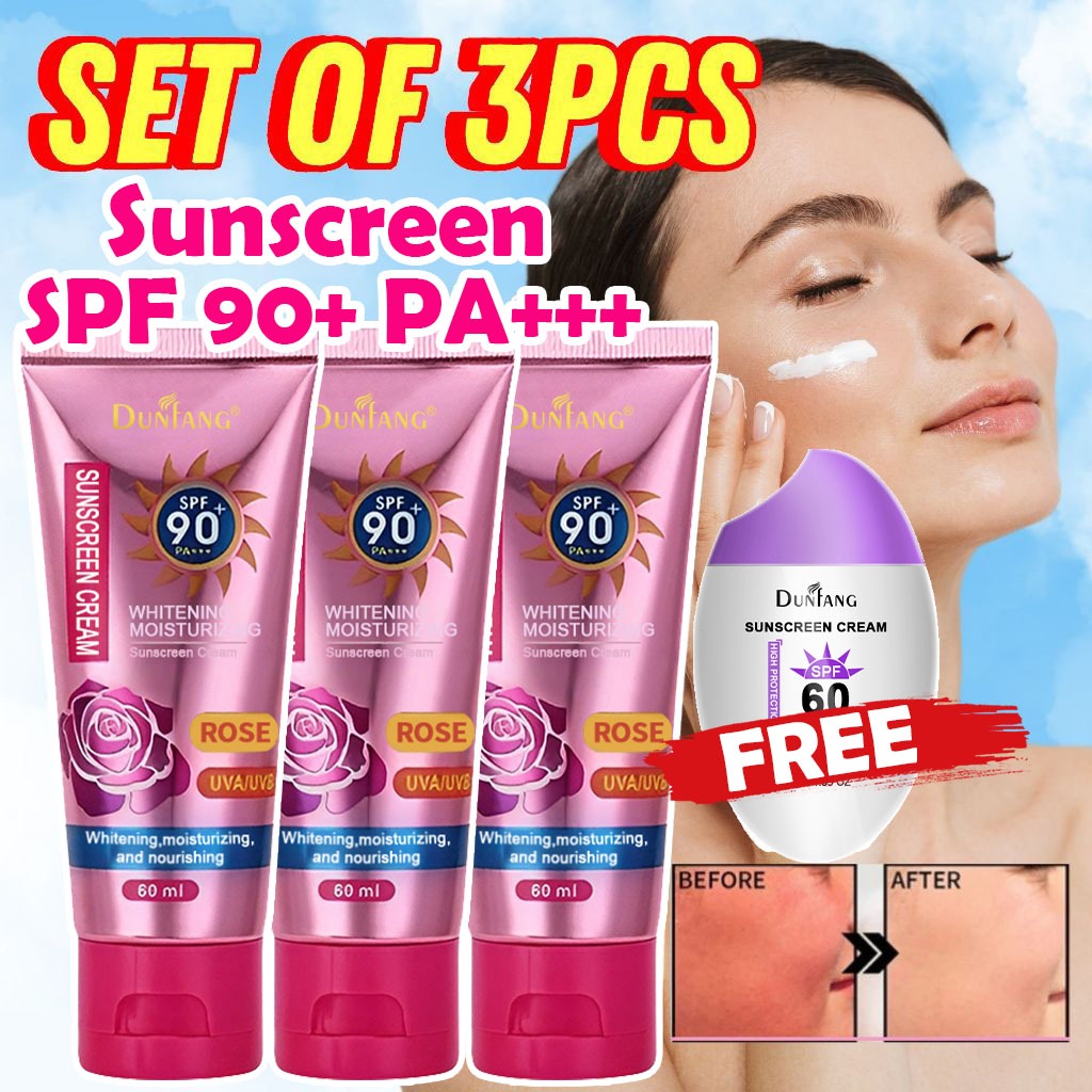 Buy 1 Get 2 Free Multi Repair Face Sunscreen SPF90+++ Face Care Body ...