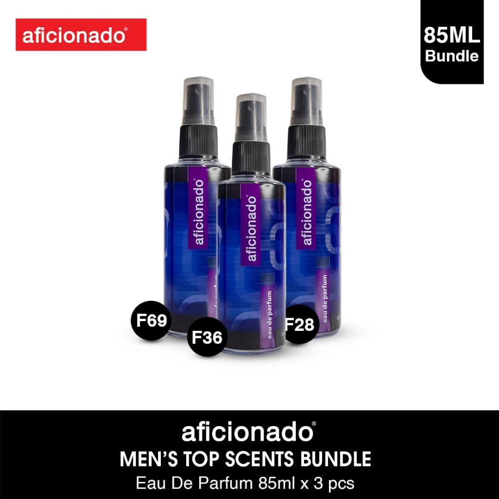 Aficionado Men's Top Scents Bundle - F69, F36, F28 | Shopee Philippines