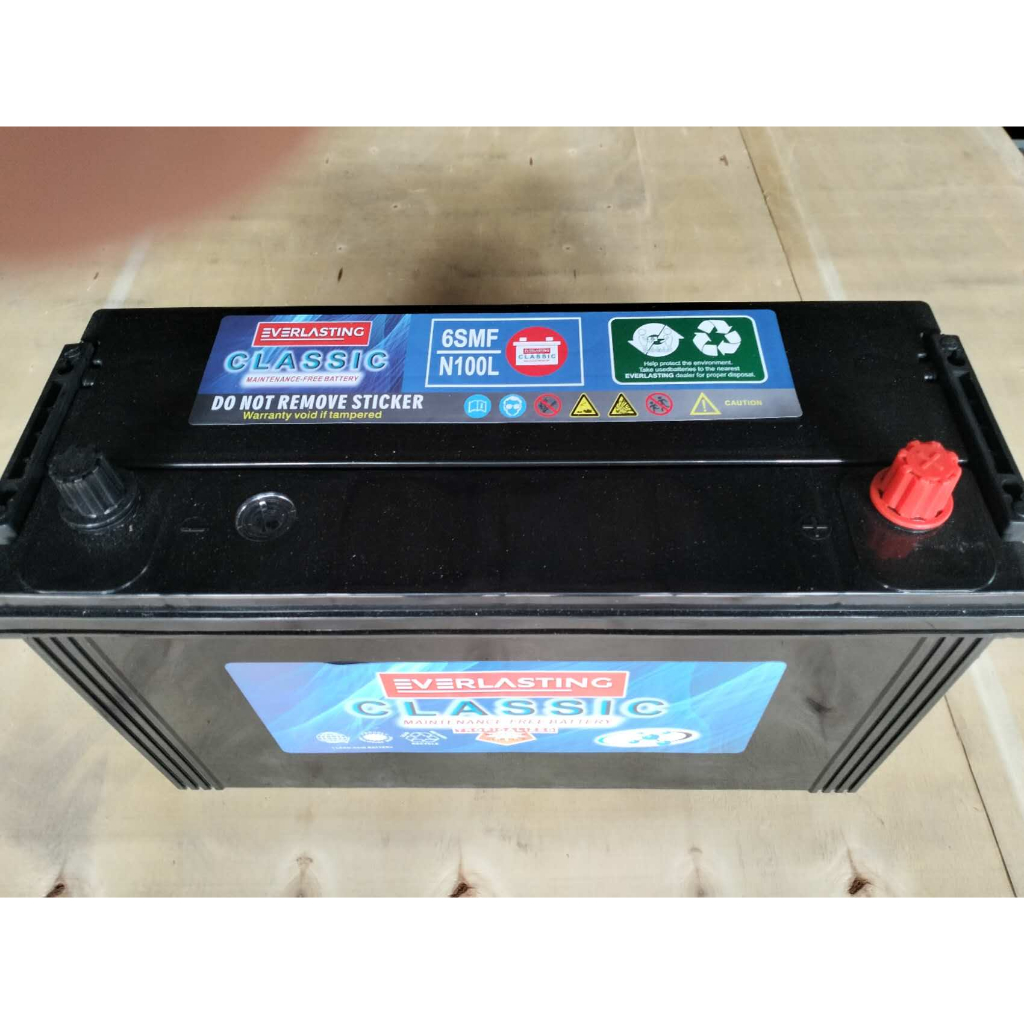 6sm 100Ah N100 everlasting TRUCK BACKHOE PAYLOADER battery | Shopee ...