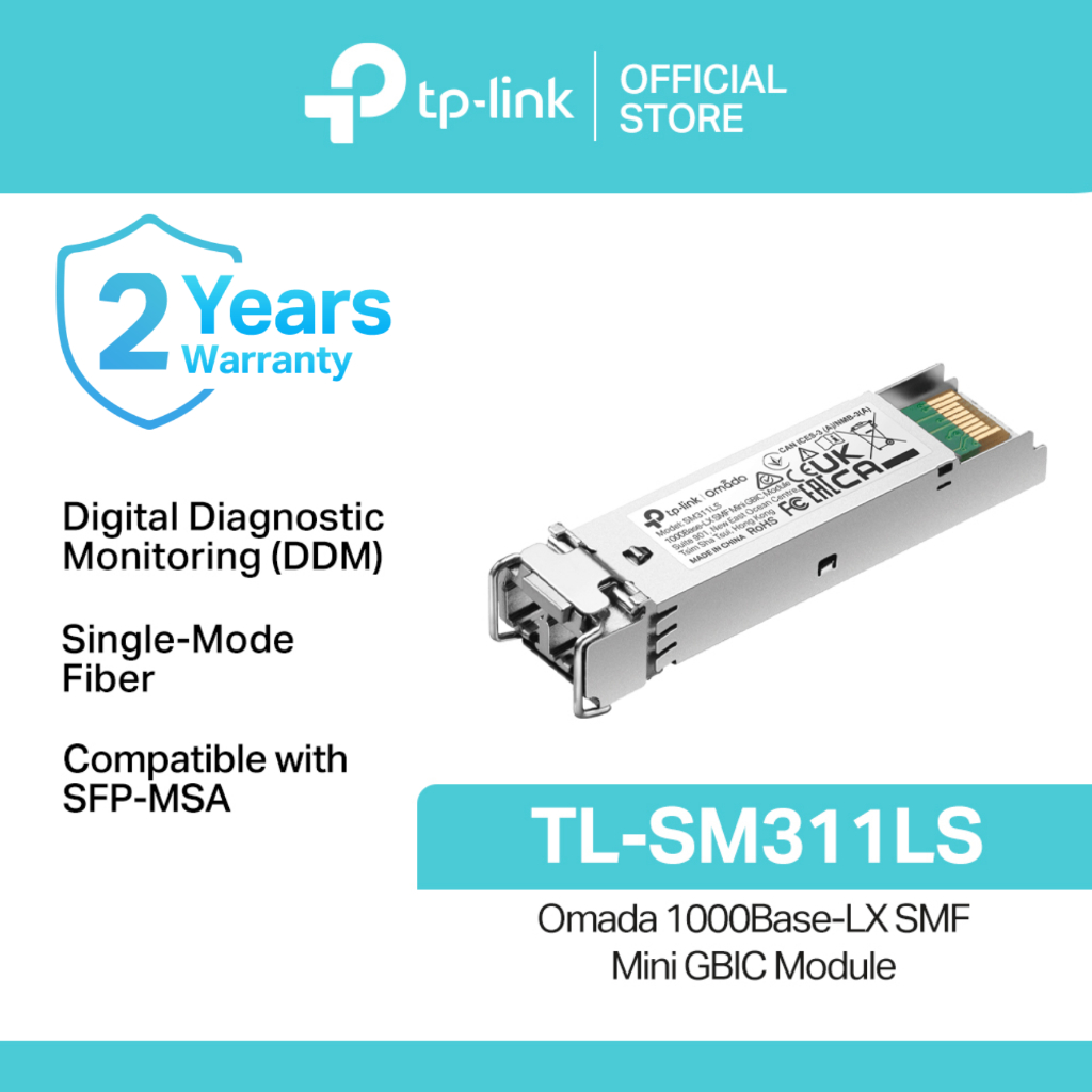 TP-Link | TL-SM311LS | SM311LS | Gigabit | Single Mode | SFP | Single ...
