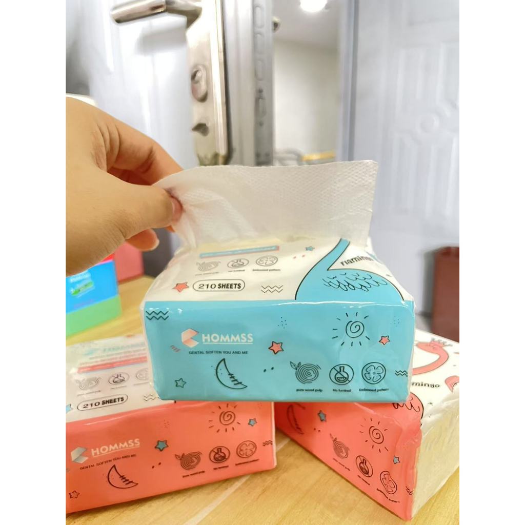 HOMMSS FACIAL TISSUE PAPER [ 8PCS/1PACK ] 210Sheet-3PLY DISPOSABLE ...