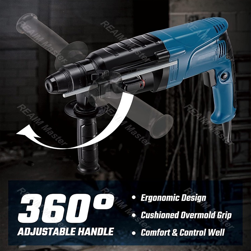 REAIM Rotary Hammer Drill Heavy Duty Jack Chipping Hammer Drill Heavy ...