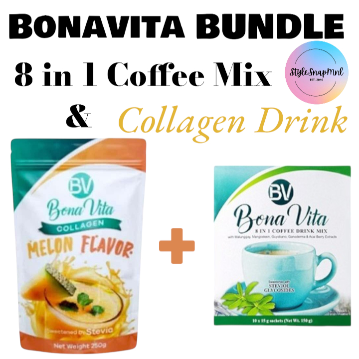 Bonavita BUNDLE (1 Bonavita 8in1 Coffee Mix & 1 Bonavita Collagen Drink ...